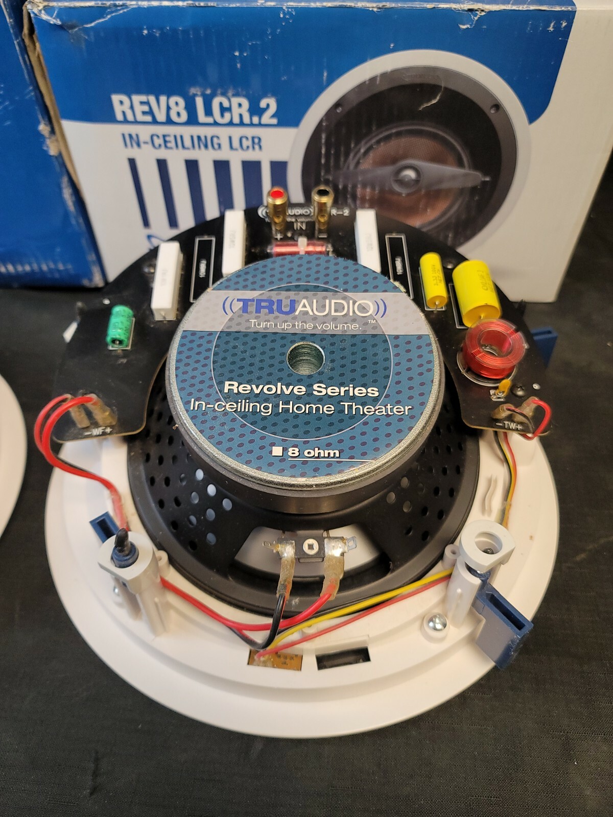 Pair TruAudio REV8-LCR.2 Speaker 8" Revolve Series In Ceiling Home ...