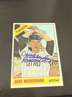 Dave Wickersham 1966 Topps #58 Signed In Person Auto Autograph | eBay