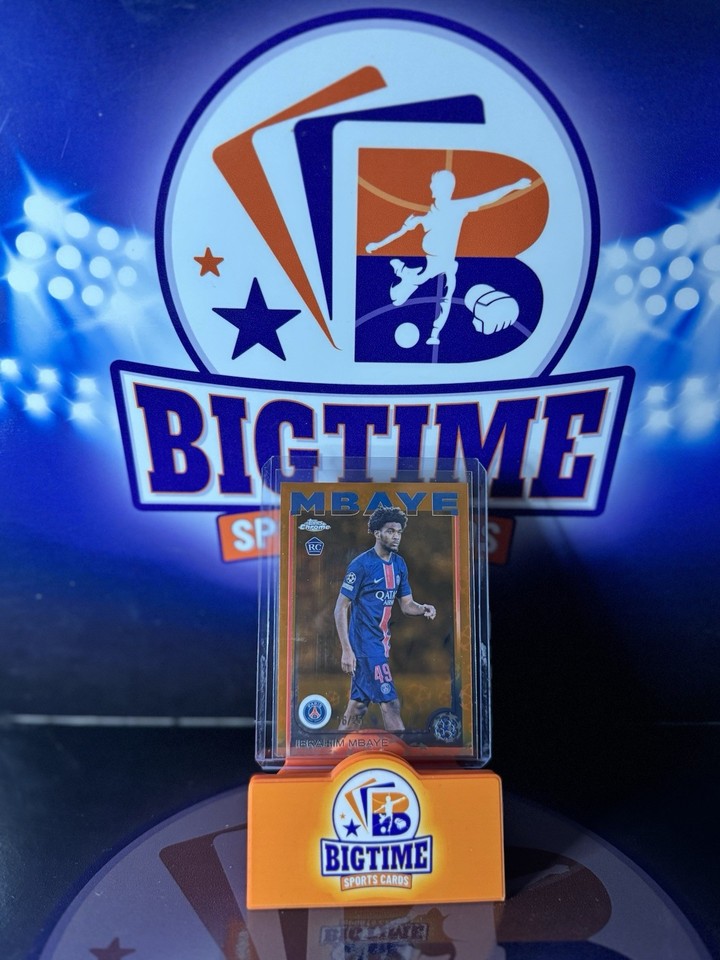 Ibrahim Mbaye RC 24/25 Topps Chrome UCC Logofractor Orange Logofractor ...