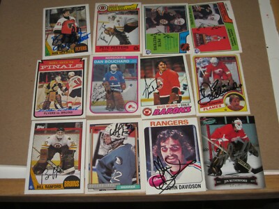 LOT OF 52 SIGNED AUTOGRAPHED GOALIE HOCKEY CARDS-HOF-DECEASED -STARS | eBay