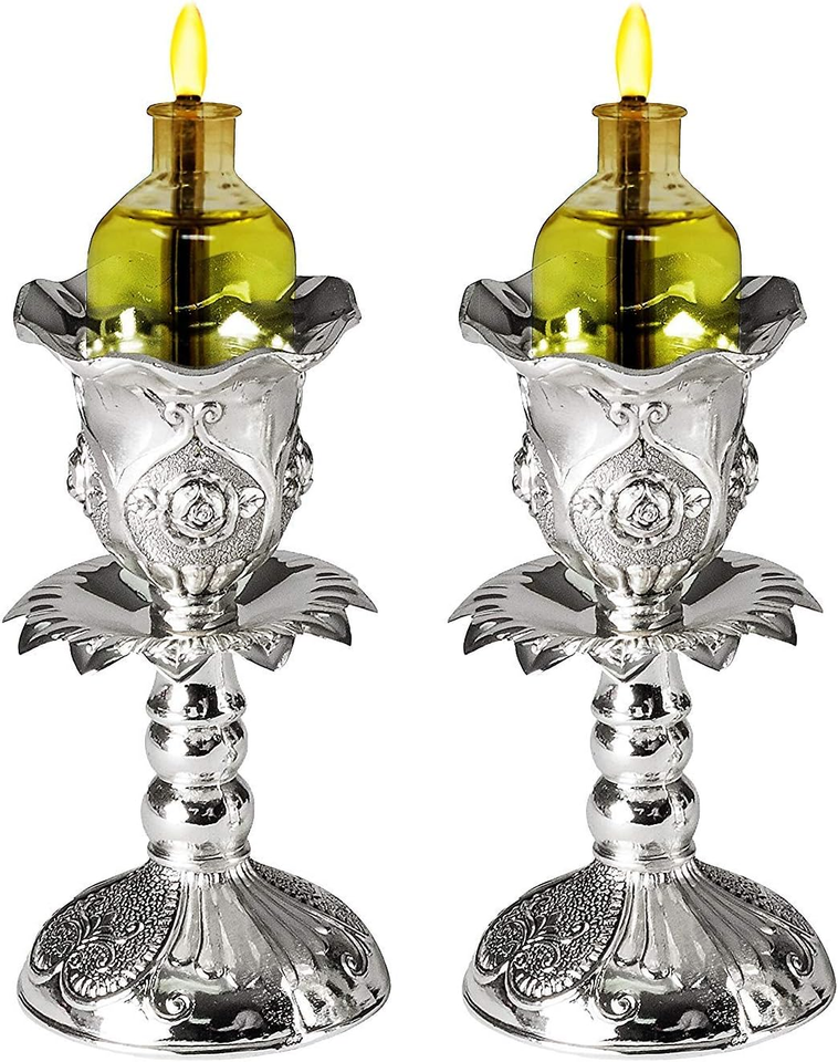 Shabbat Oil Candles - Large Ohr Lights Pre-Filled Oil Shabbos Candles ...