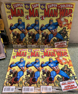6 #1 Super Soldier Man Of War Captain America Comic Book Lot NM Sgt ...