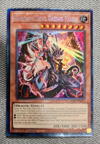 YuGiOh Vanquish Soul Caesar Valius 1st Ed Collector's Rare (WISU-EN021 ...