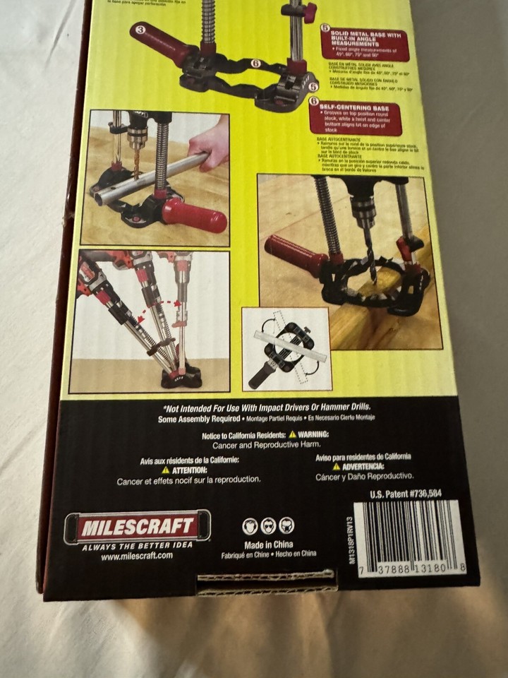 Milescraft 1318 DrillMate Portable Drill Guide Drill Press | eBay