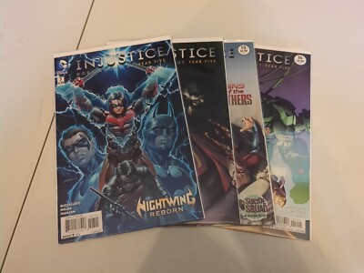 INJUSTICE GODS AMONG US YEAR FIVE 7, 9, 13 & 16 DC comic book (C3) | eBay