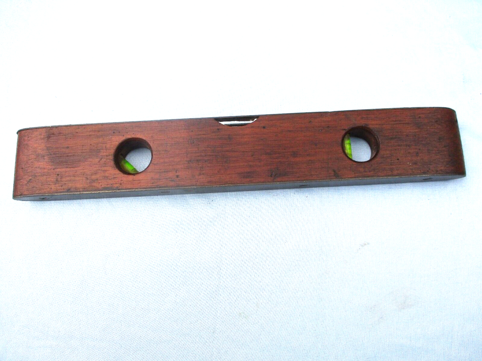 RARE MAYES BROS. TOOL MFG. CO. TORPEDO LEVEL - MAHOGANY BODY - BRASS ...