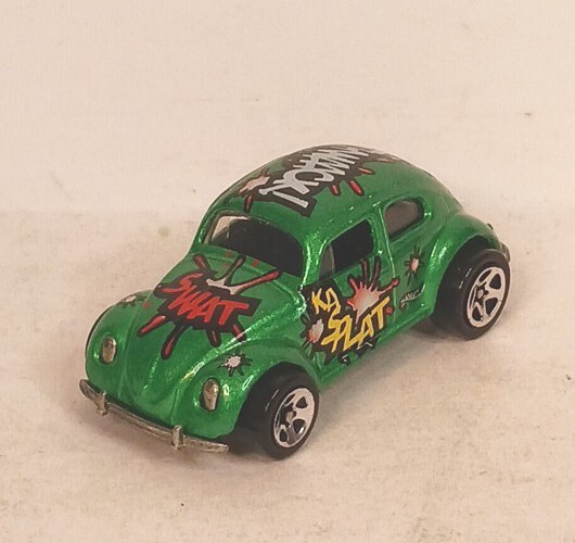 1988 HotWheels Volkswagon VW Beetle Diecast KA-SPLAT 1:64 Green ...