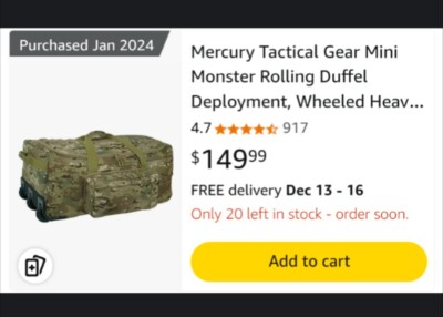 Mini Monster Deployment Bag | eBay