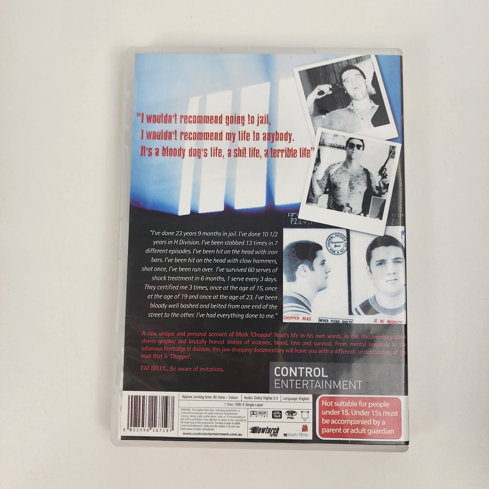 Fat Belly Chopper Unchopped DVD 2009 Mark Read Documentary Region 4 | eBay
