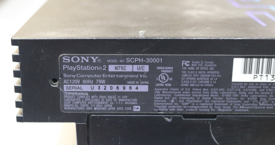 PlayStation 2 PS2 Fat SCPH-30001 Console Only As Is Parts or Repair ...