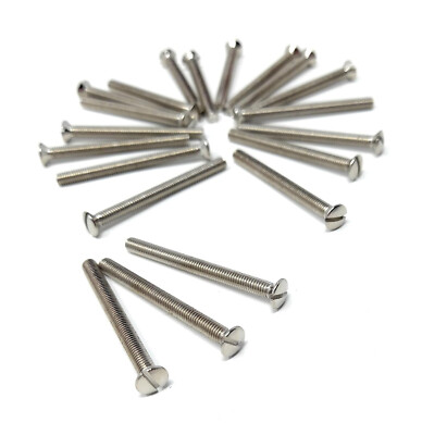 M3.5 x 50mm Long Electrical Machine Screws for Light Switch/Plug Socket ...