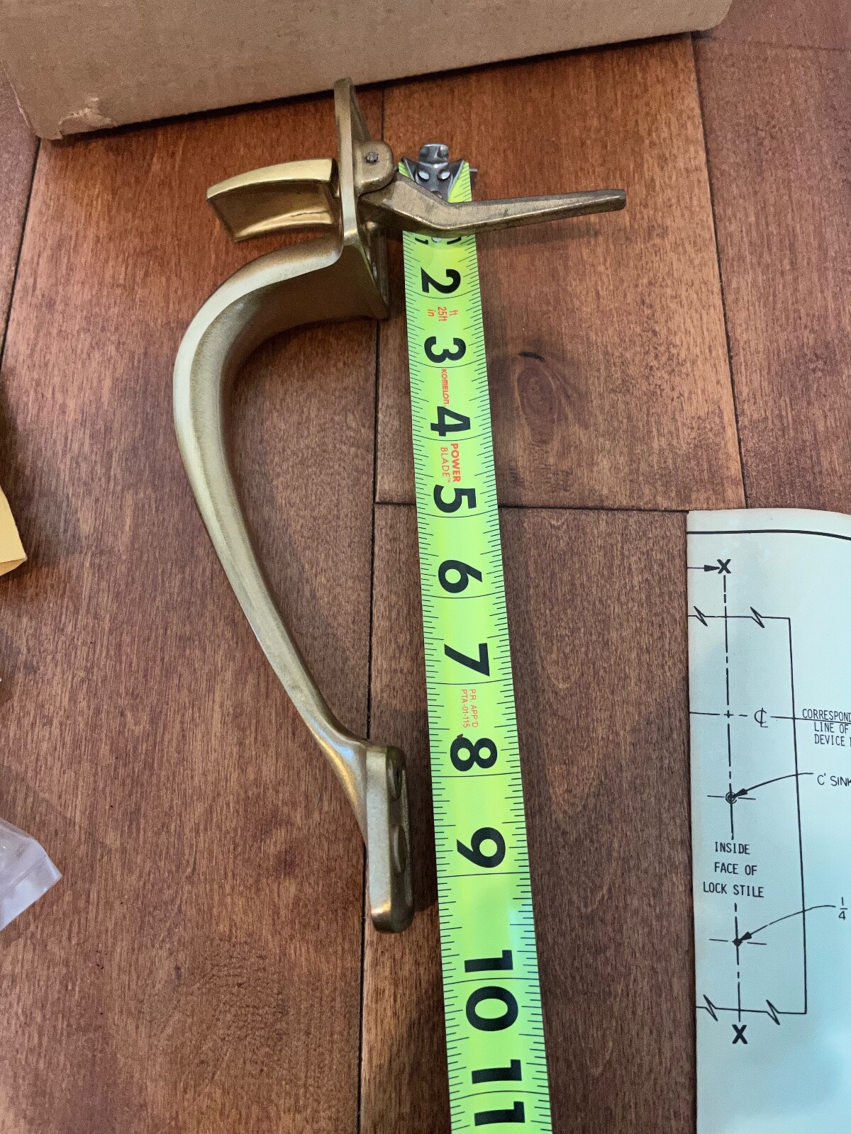 VTG NOS 1970'S VON DUPRIN USA, BRASS/BRONZE THUMB LATCH DOOR HANDLE ...