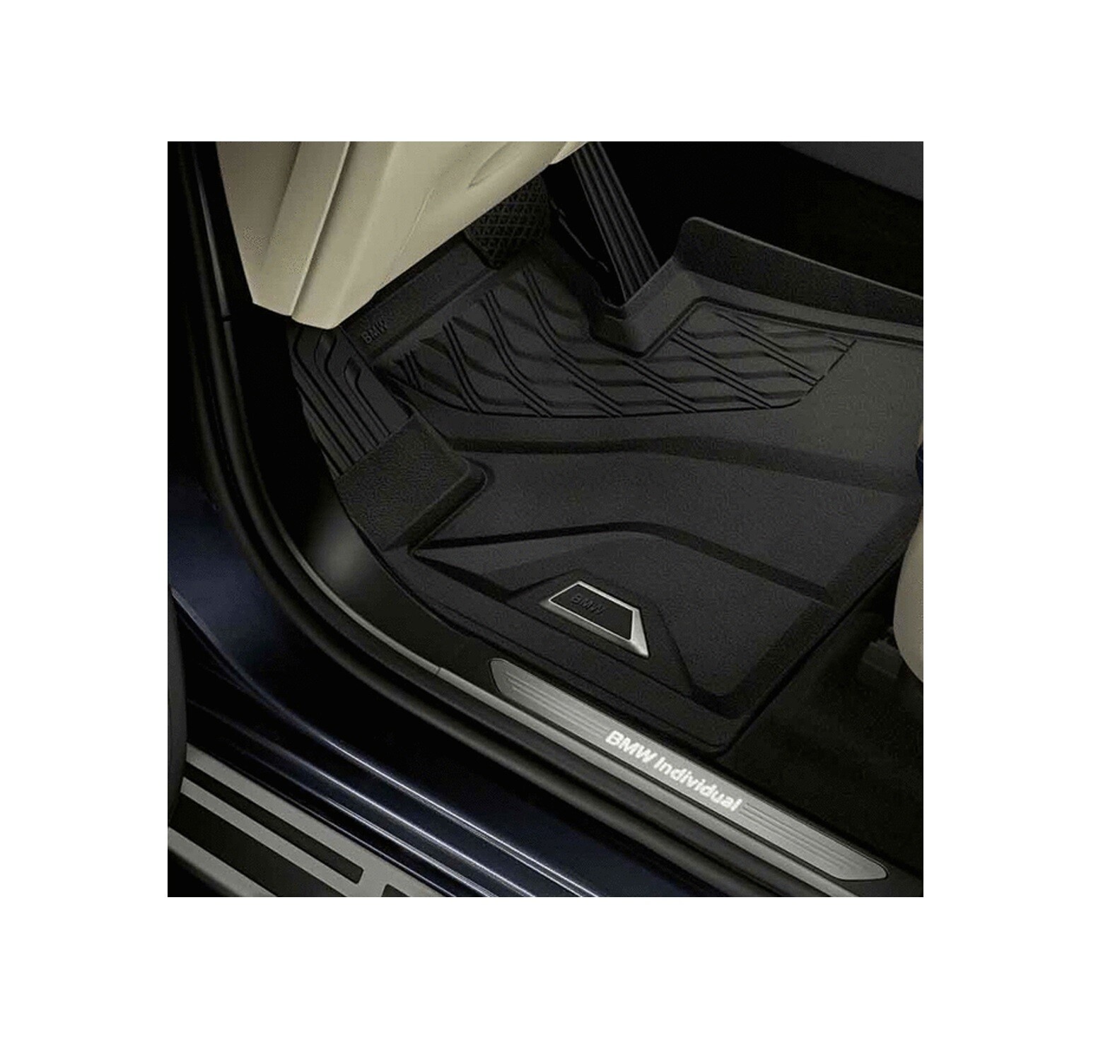 Genuine OEM Floor Mat Set Front All Weather Rubber Black for BMW ...