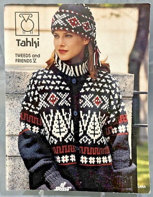 Tahki Knitting Patterns Women Sweaters 19+ Designs Tweeds and Friends 5 ...