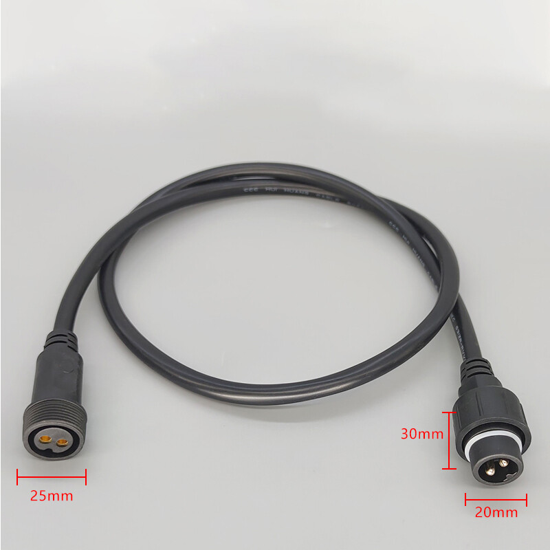 2 Pin Waterproof Power Extension Wire Long 0.5m-10m Plug Socket With ...