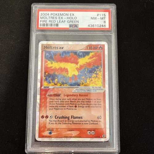 PSA 8 Moltres Ex Holo Cracked Ice #115 2004 Ex Fire Red & Leaf Green | eBay