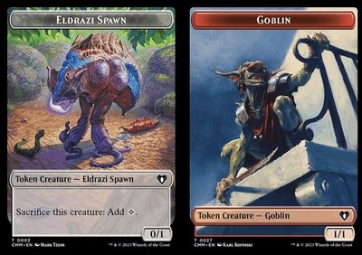 1x Eldrazi Spawn (3) // Goblin (27) Token MTG Commander Masters NM ...