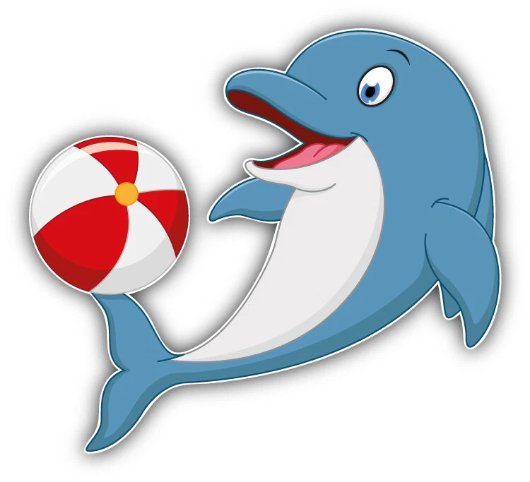 Funny Dolphin Cartoon