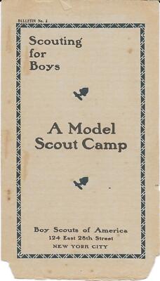 1910 Scouting for Boys Bulletin No. 3 Boy Scouts of America BSA Book CG ...
