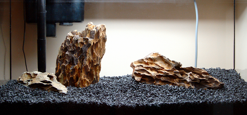 Little Black Aquarium Substrate Rocks