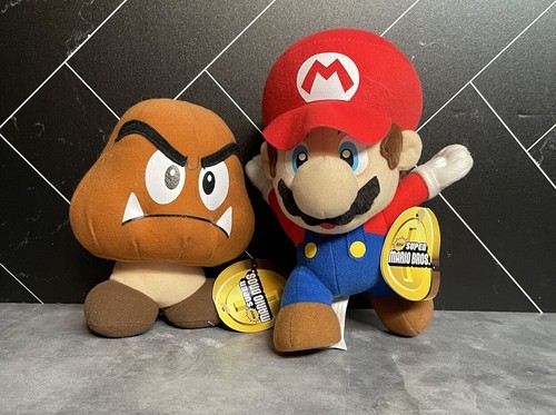 NEW Official 2008 Super Mario Bros. Goomba & Mario 6” Plush Corgi ...