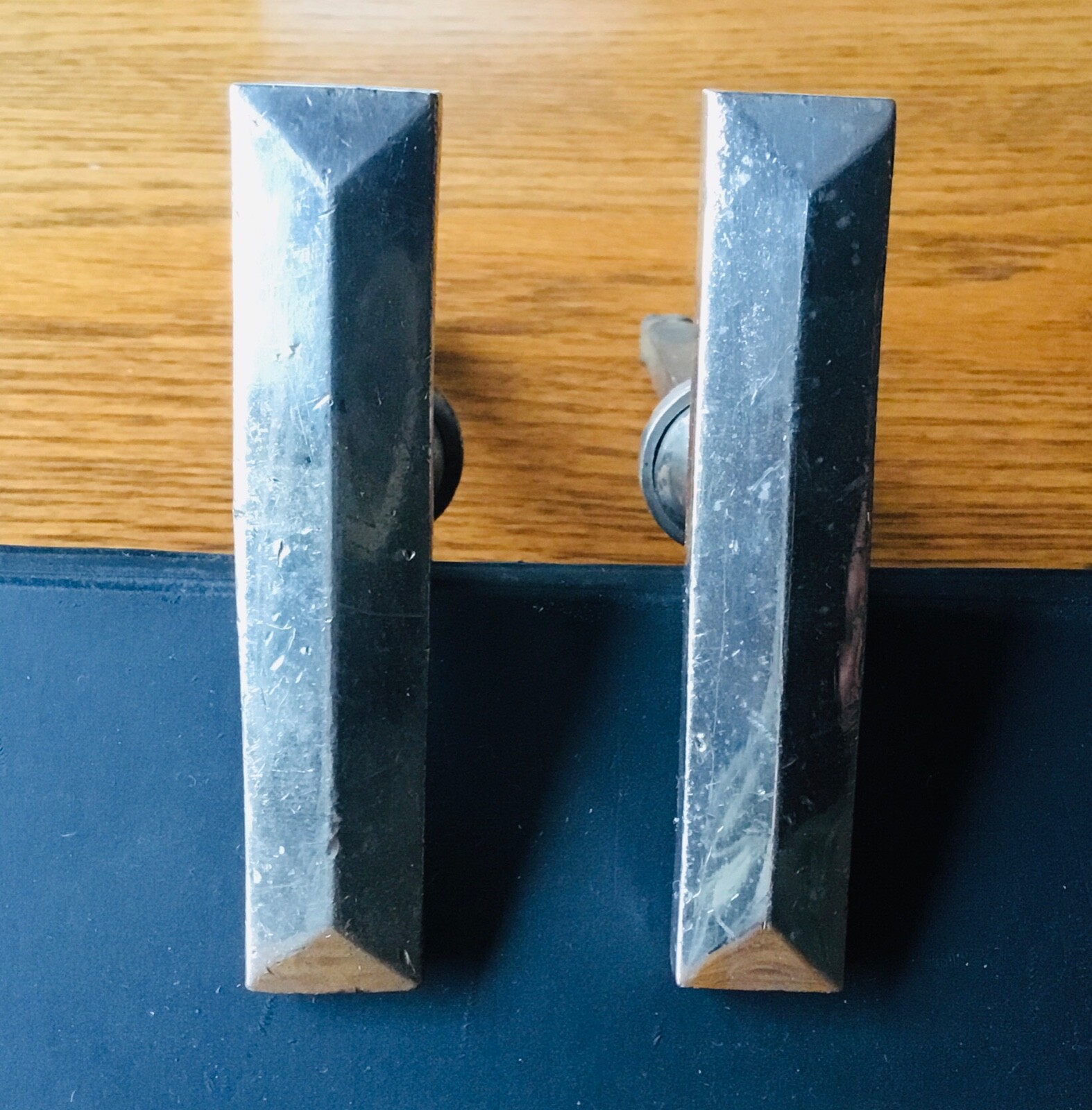 1920s T~SHAPED HANDLES vtg antique exterior non locking door deck | eBay