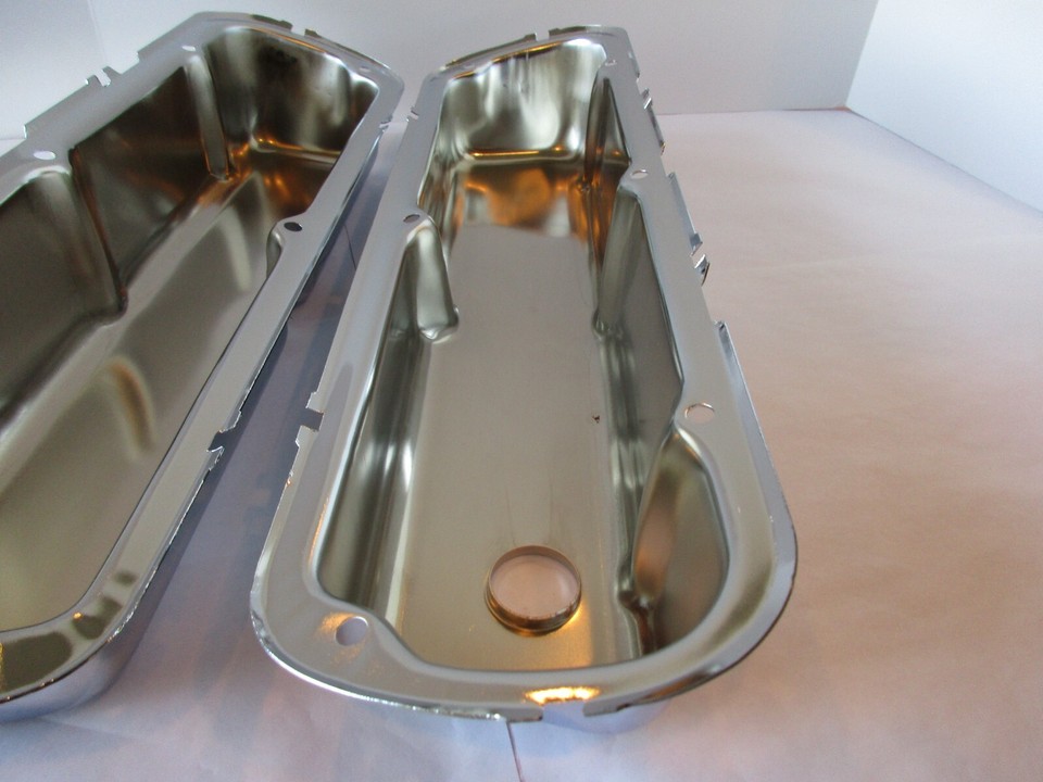 1986-1995 FORD 302 5.0L MUSTANG GT FOX BODY CHROME STEEL VALVE COVERS ...