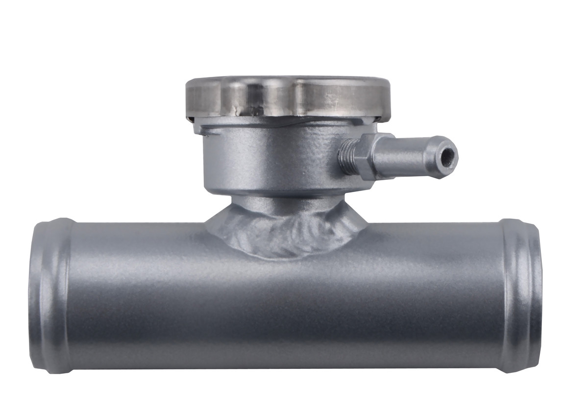 32MM 1-1/4" O.D Hose Aluminum Inline Radiator Filler Neck With Cap /45 ...
