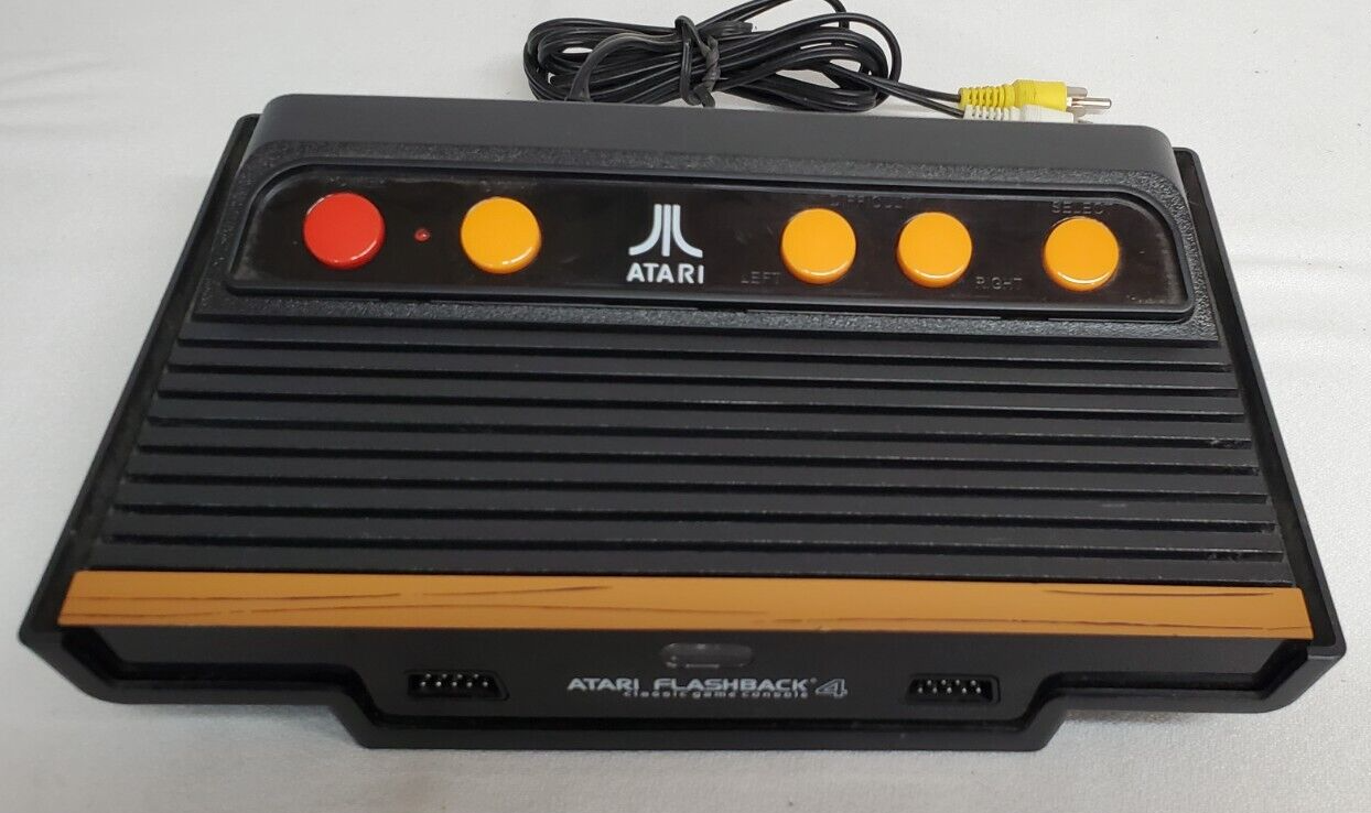 Atari FLASHBACK 4 Classic Game Console w 2 WIRELESS Controllers MIB w ...