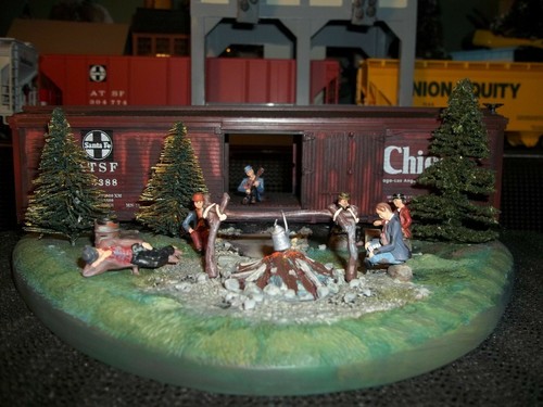 O Scale Building Train Yard Shack Hotel Hitchhiker Camp Fire Get ...