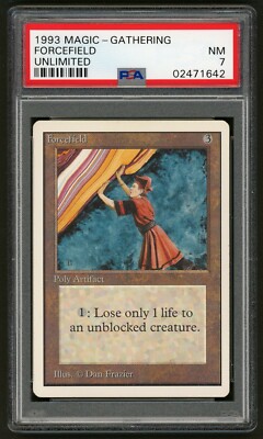 1993 MTG Magic the Gathering Card Forcefield Unlimited PSA 7 | eBay