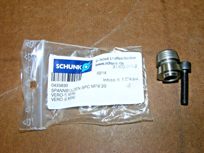 Schunk 435630 VERO-S Mini SPC Mini 20 Clamping Pin NOS (zz2) | eBay