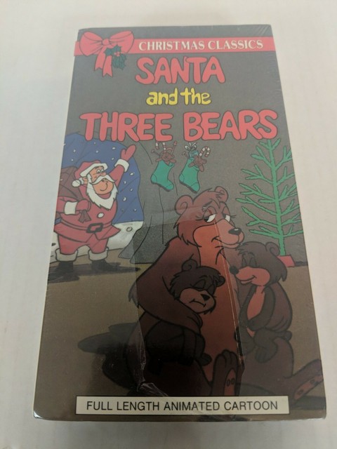 Santa & The Three Bears VHS 1989 Animated Christmas Classic Cartoon ...