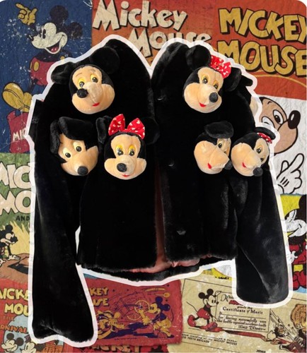 Mickey Mouse Minnie Mouse Plush Coat Soft Toy Jacket Cozy Outerwear ...