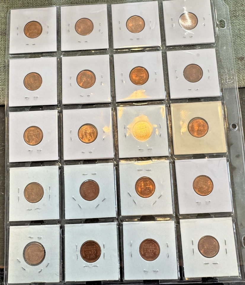 20 Lincoln Wheat Cents BU or Better * Estate Purchase * Great Upgrade ...