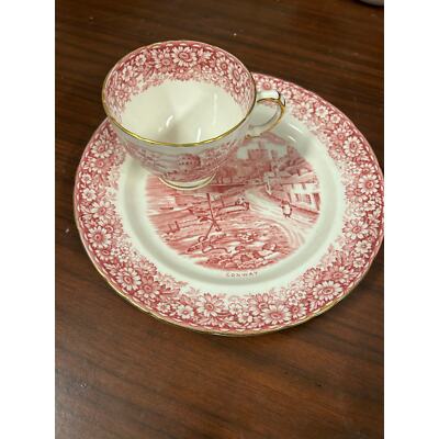 Vintage H&M Sutherland China HISTORICAL BRITAIN TeaCup and Plate Made ...