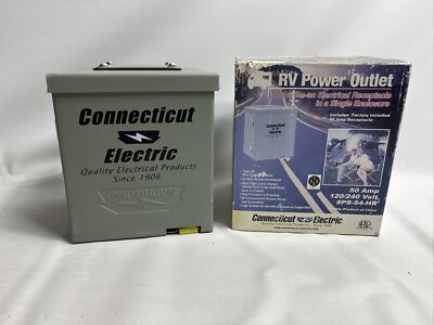 NEW Connecticut Electric PS-54-HR 50 Amp 120/240 Volt Exterior RV Power ...
