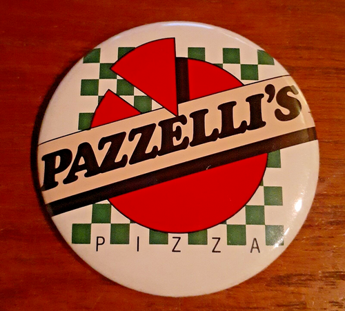 Pazzelli's Pizza 2 1/4" Button Pinback Dated 1986 Vintage | eBay