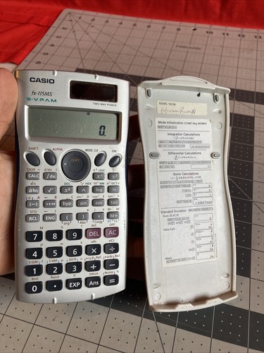 Casio FX-115MS Two Way Power Solar Calculator (tested/works) | eBay ...