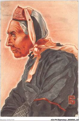 AJUP4-0343 - ILLUSTRATOR - GEO-FOURIER - Breton Faces - Bigouden ...
