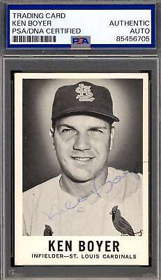 Ken Boyer PSA DNA Vintage Signed 1960 Leaf Autograph | eBay