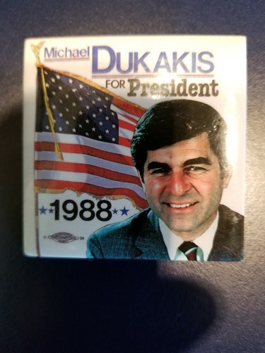 1988 Michael Dukakis for President Collectors Political Campaign Button ...