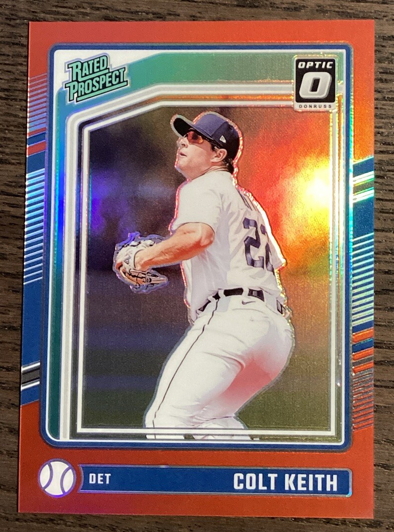 2024 Panini Donruss Optic Colt Keith #153 Rated Prospect Red /99 Tigers ...