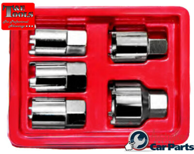 5 Piece Antenna Nut Socket Set T&E Tools 5775 | eBay