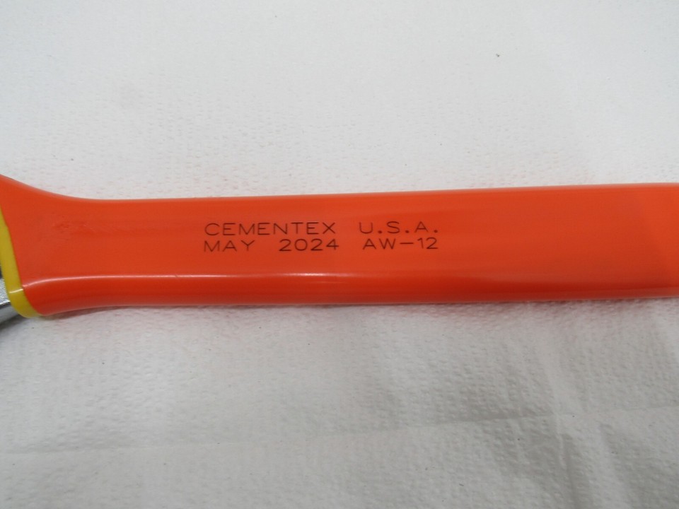 Cementex 12" Insulated Adjustable Wrench - AW12 - Made in USA | eBay