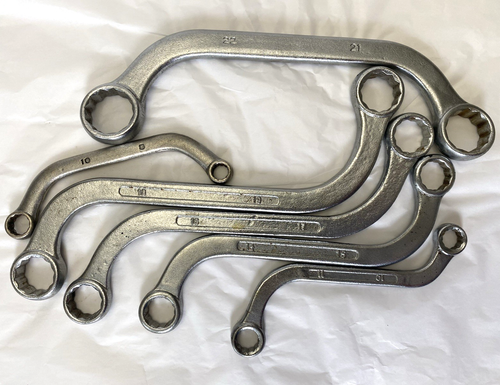 6pc Obstruction and S METRIC WRENCHES 8-10, 10-11, 14-15, 16-17, 18-19 ...