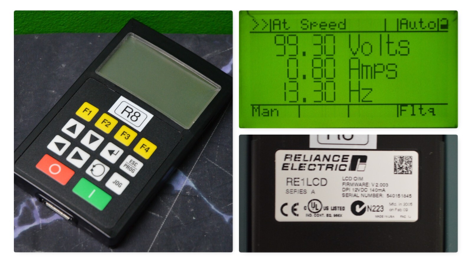 Reliance Electric RE1LCD A Keypad FRN:2.003 Tested Good R8 | eBay