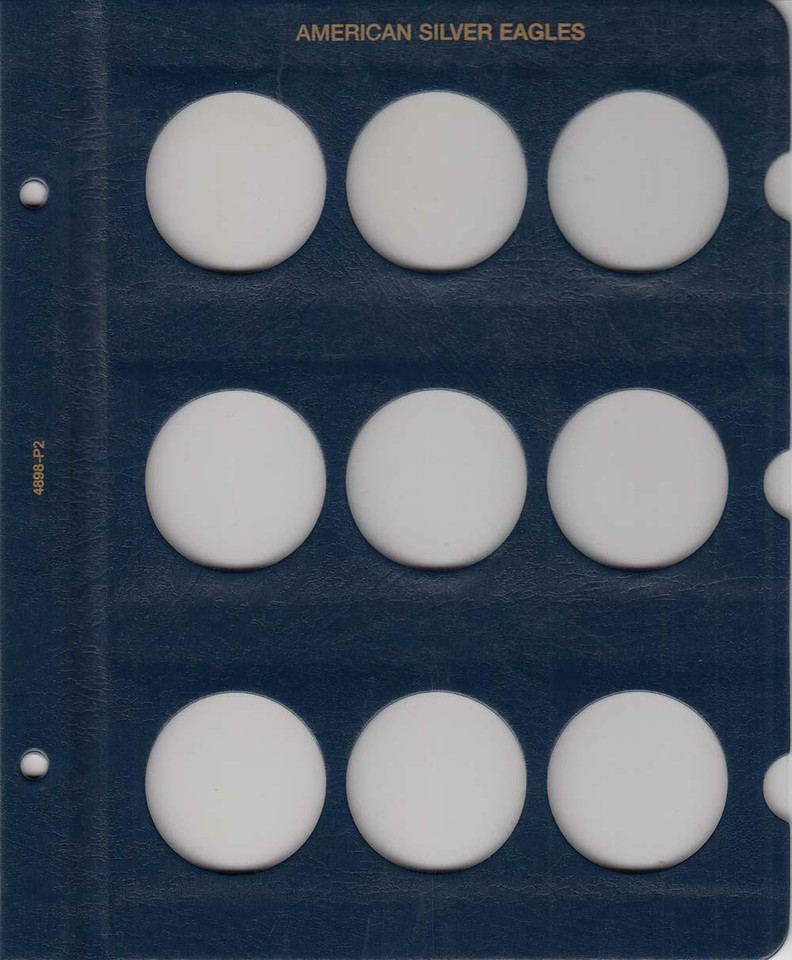 NEW American Silver Eagle 3395 & 4898 Coin Albums By Whitman 1986-Date ...