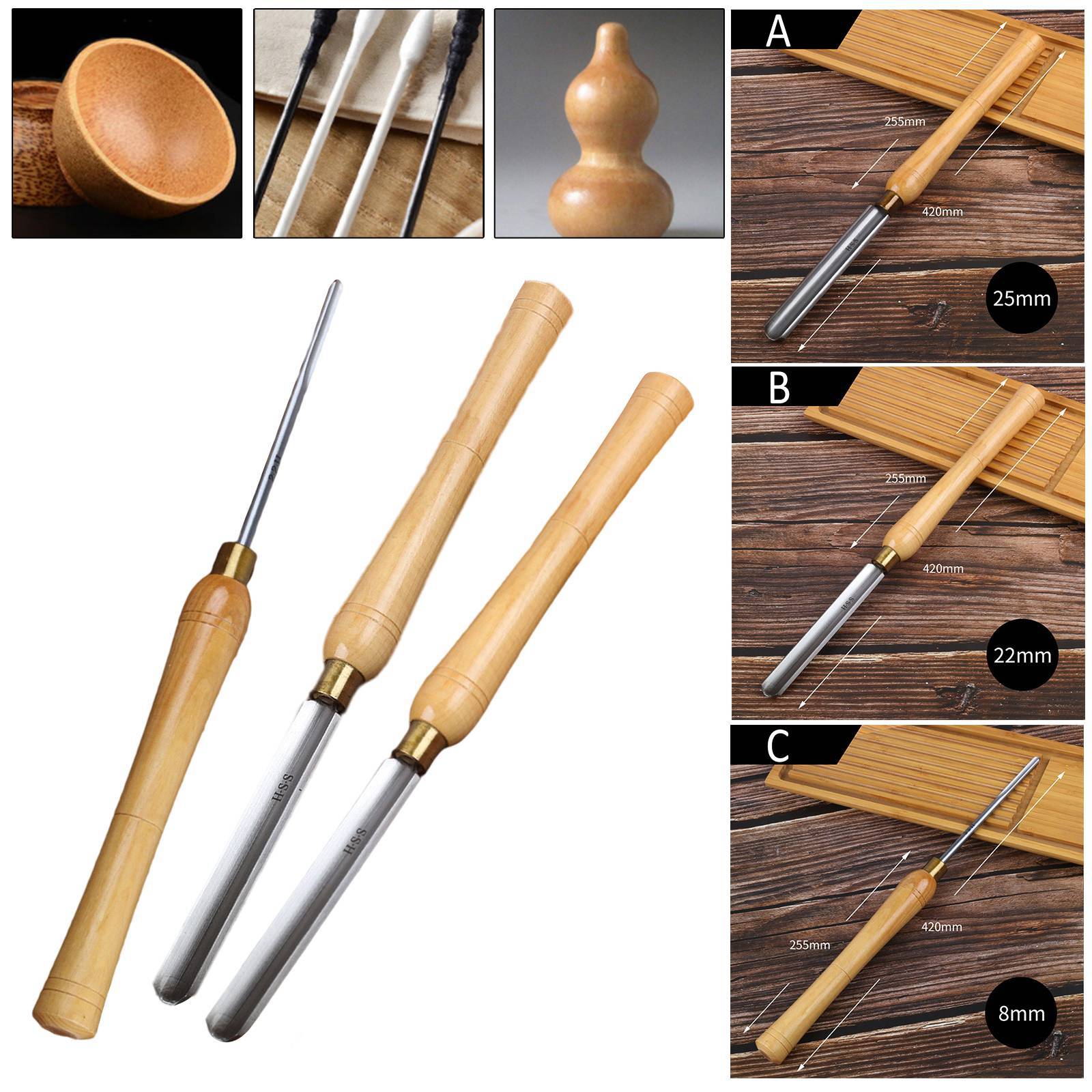 Bowl Gouge HSS Tool Woodworking Spindle Roughing Turning Chisel Wood Lathe | eBay