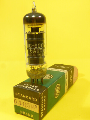 one tube valve lampe 6005 6AQ5W standard brand boxed never used NOS ...